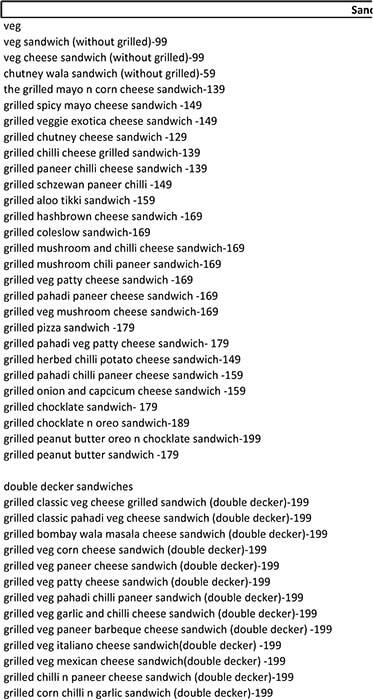 Big Loaf Sandwich Menu, Menu for Big Loaf Sandwich, Pimple Saudagar ...
