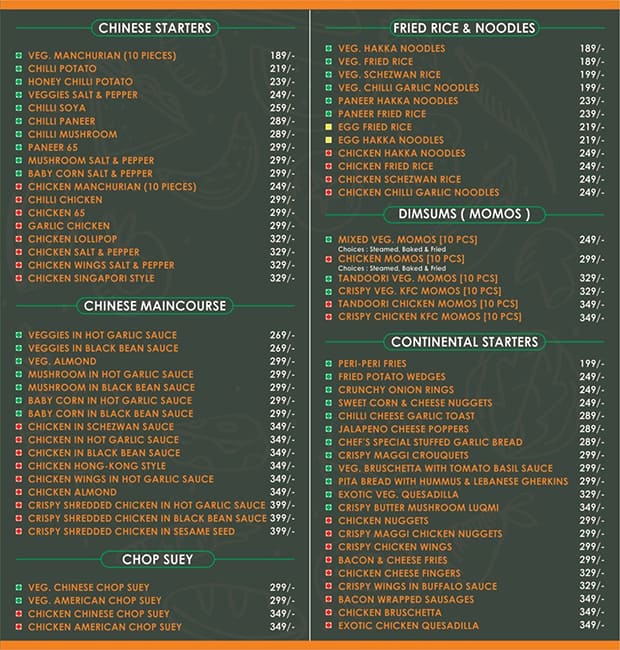 Menu of NP Family Restaurant, Sector 71, Noida