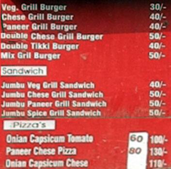 Menu of Raj Grill, Sector 3, Faridabad