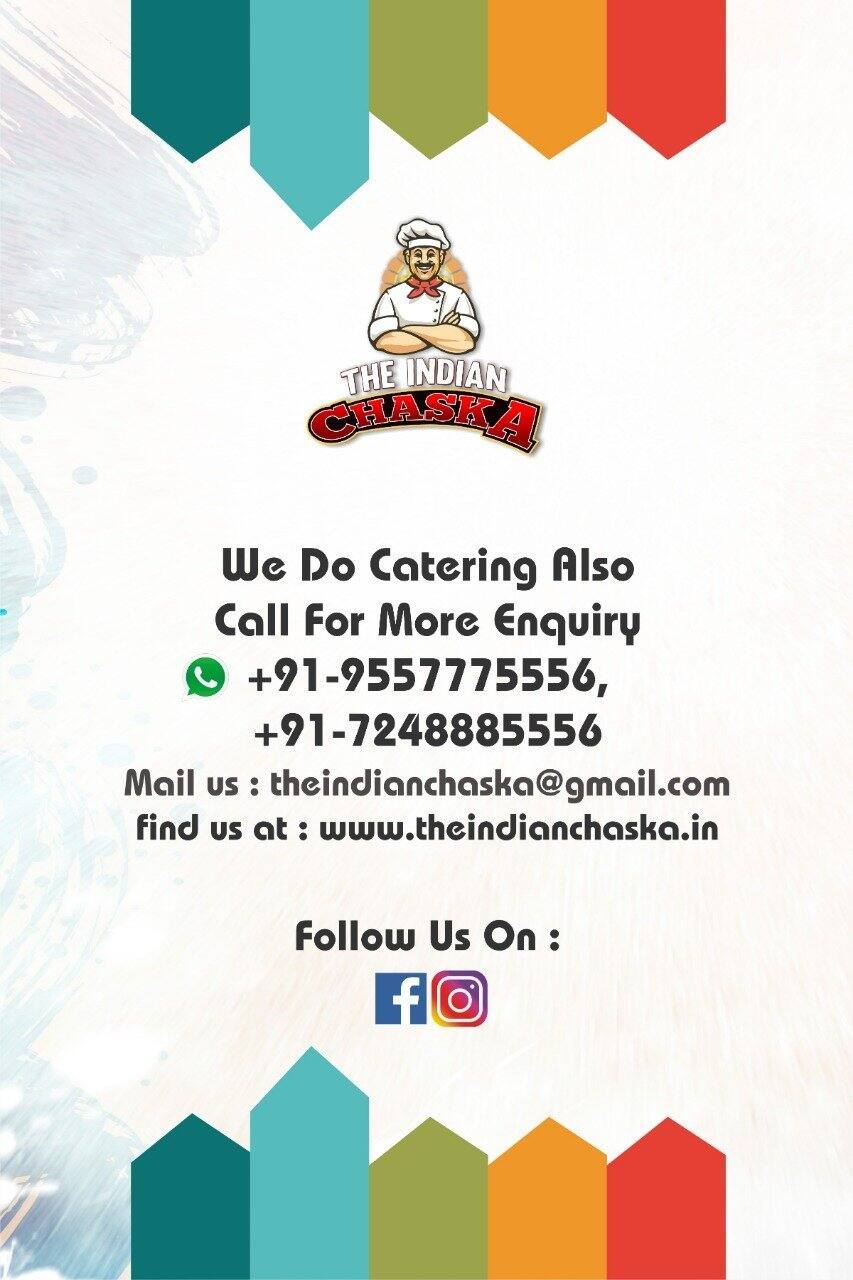 Menu at The Indian Chaska, Agra, at bodla road