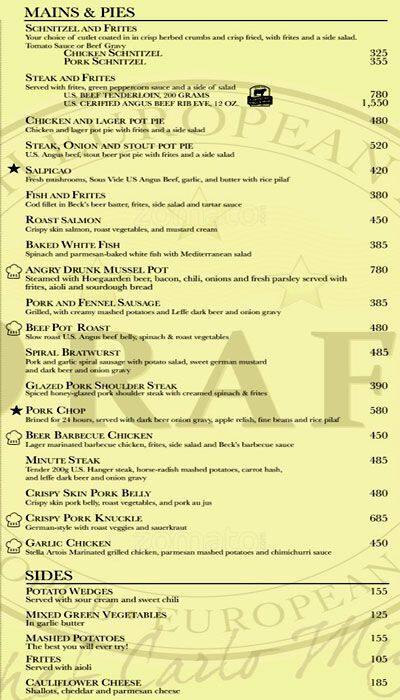 Menu at Draft Gastropub, Makati, Rockwell Drive cor. Estrella Street