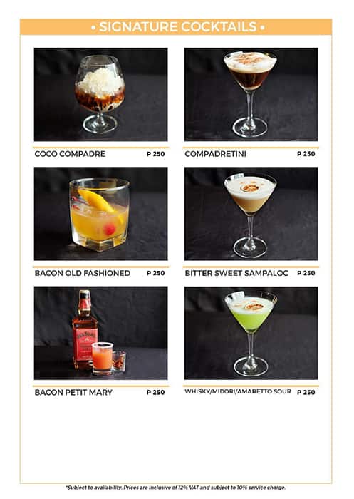 Menu At Draft Restaurant Brewery Makati