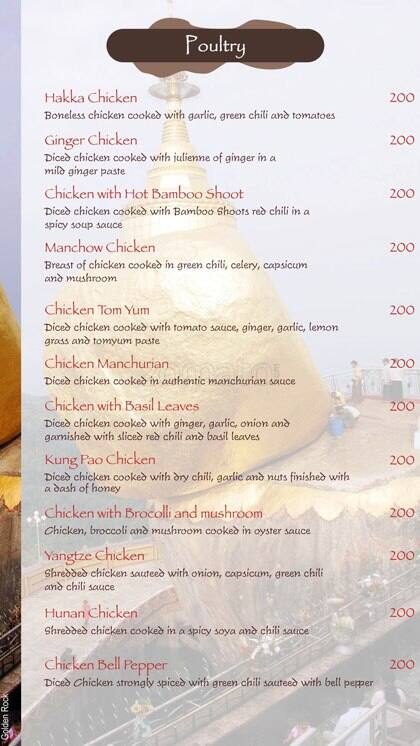 Menu at The Rock, Chennai, No:31/2