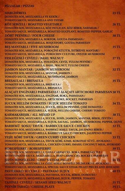 Menu at İyi Resto Bar, Alaçatı, Kemalpaşa Cd. No:51