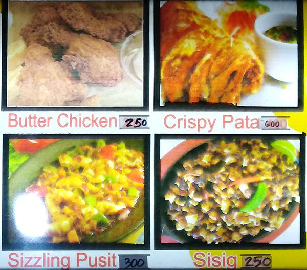 Menu at Pancit Bilao at Bulalohan restaurant, Quezon City