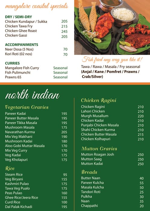Menu at Swathi Gardenia Restaurant, Bengaluru