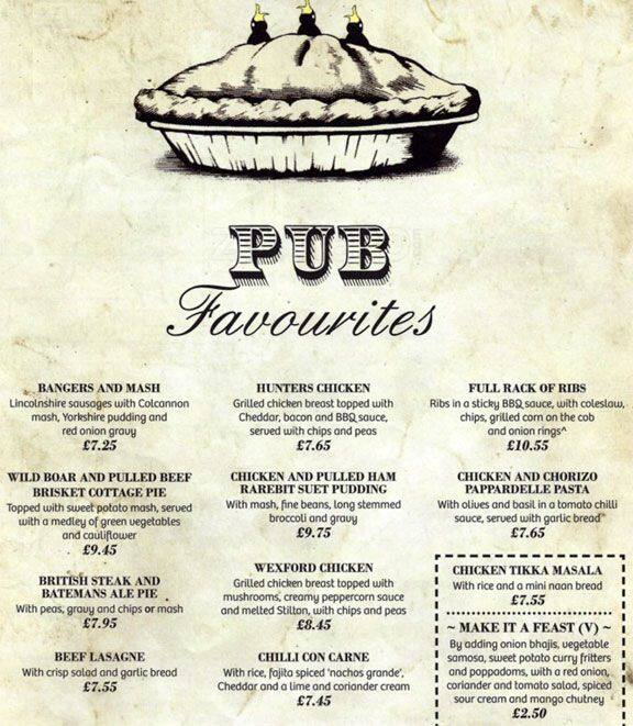 Menu at The Anchor pub & bar, Bexley, Bridgen Rd