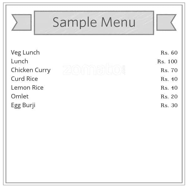 Menu at VR Foods, Hyderabad, 472