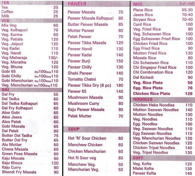 Cafe New Diamond Menu, Menu for Cafe New Diamond, Hadapsar, Pune - Zomato