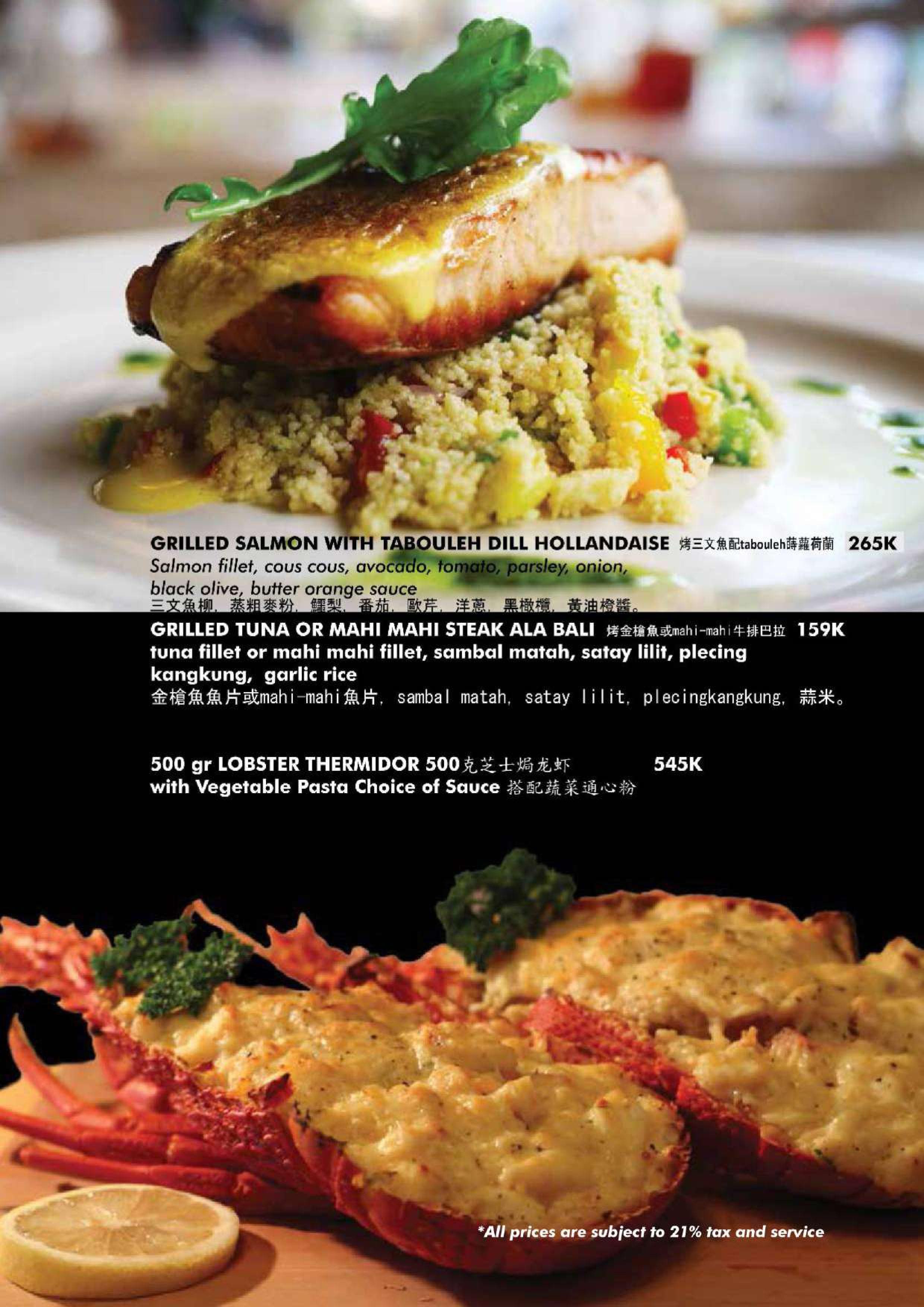Menu at Gourmet and Cafe Nusa Dua, Kuta Selatan