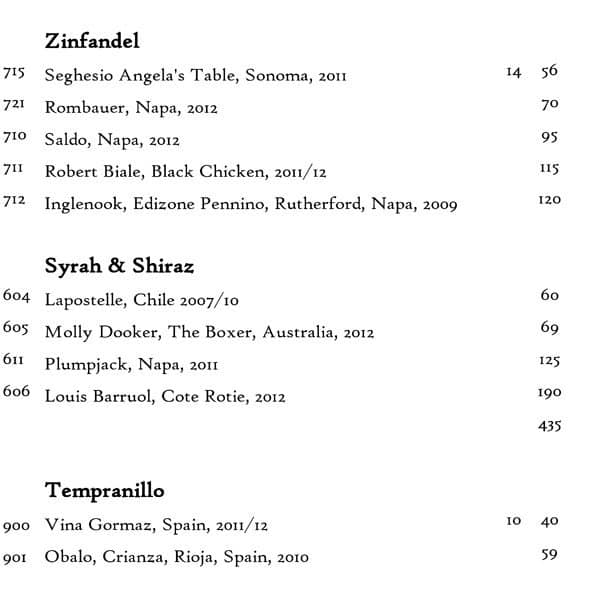 Menu at Corn Maiden steakhouse, Bernalillo, Tuyuna Trail