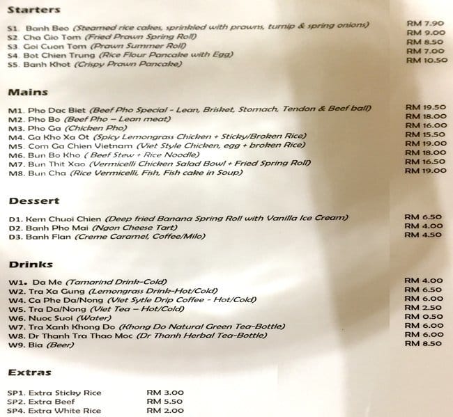 Ngon Menu, Menu for Ngon, Damansara Utama, Selangor - Zomato Malaysia