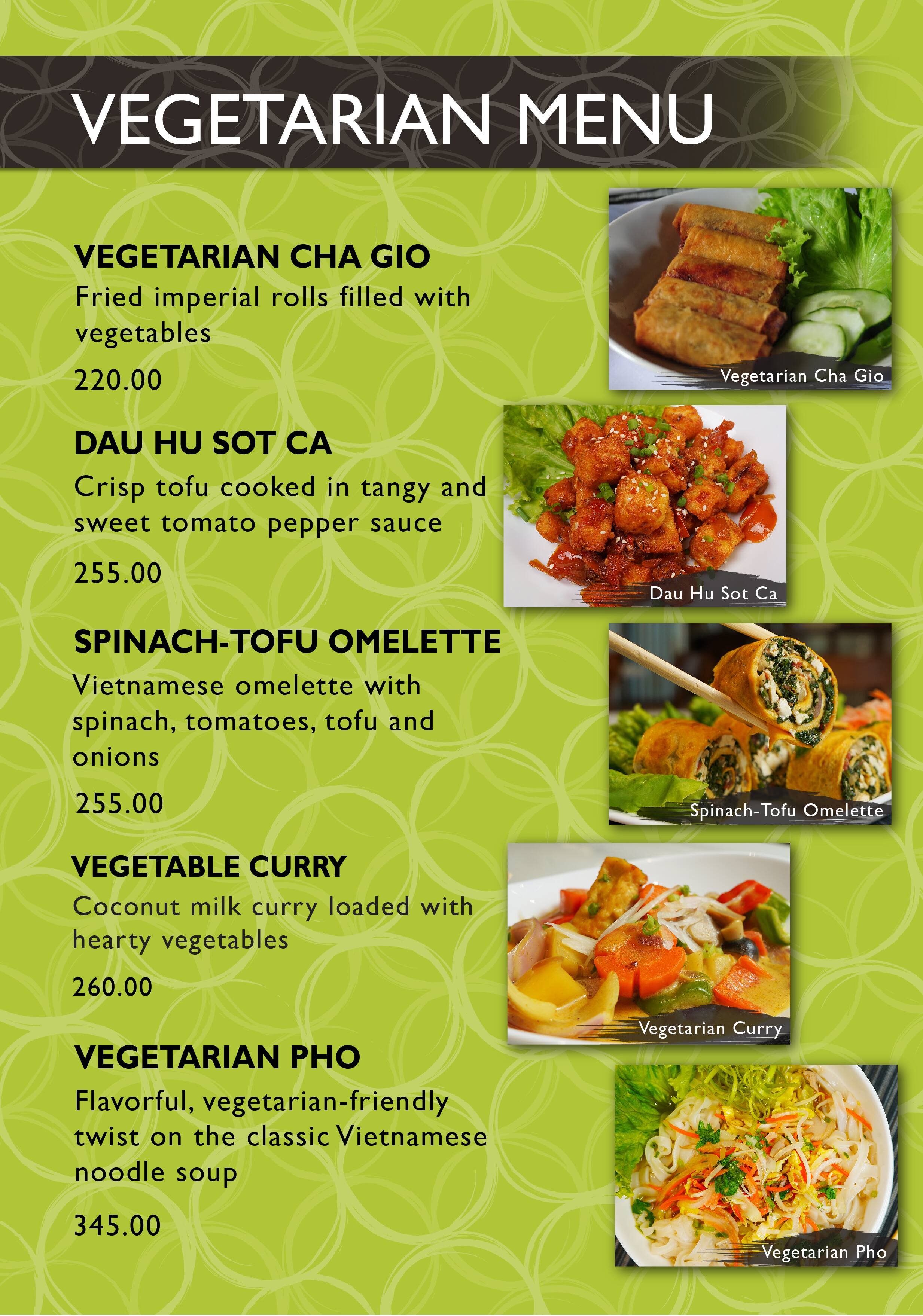 Carta del restaurante Bawai's Vietnamese Kitchen, Ciudad Quezon, 2nd Floor