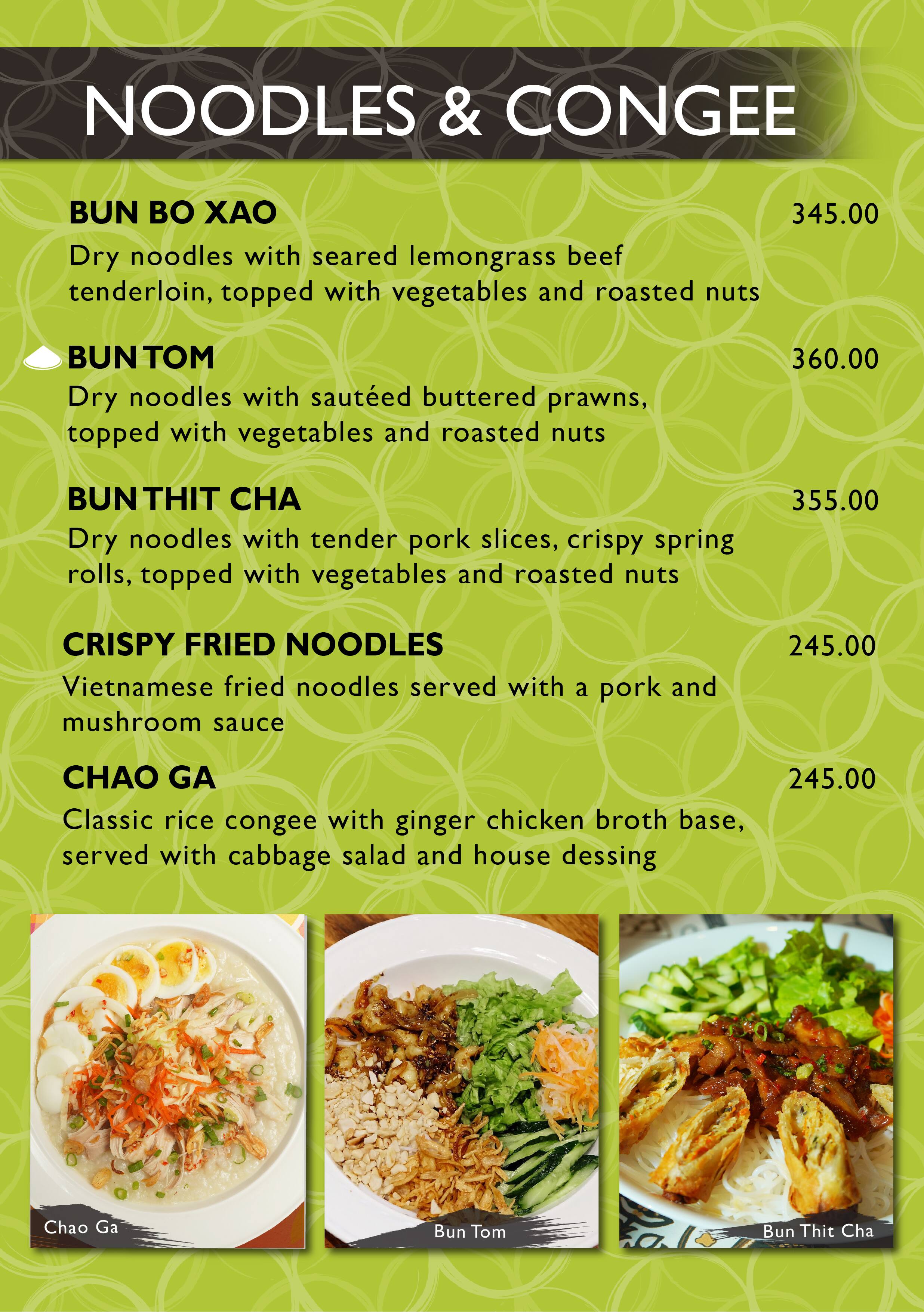 Carta del restaurante Bawai's Vietnamese Kitchen, Ciudad Quezon, 2nd Floor