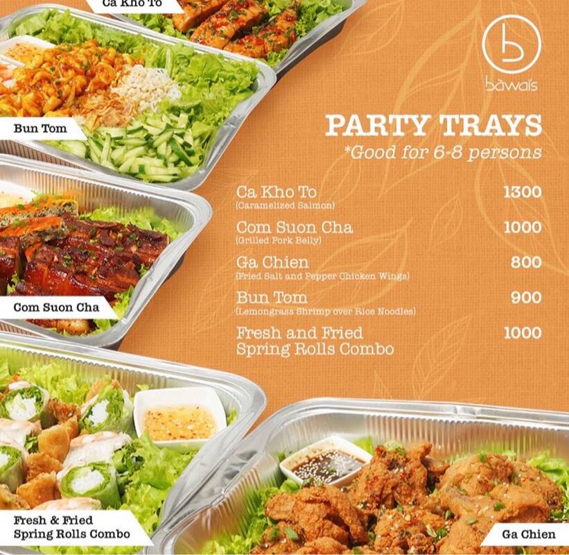 Carta del restaurante Bawai's Vietnamese Kitchen, Ciudad Quezon, 2nd Floor