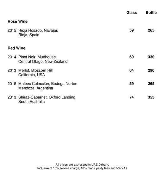 Menu at Hibiki Karaoke Lounge, Hyatt Regency Dubai pub & bar, Dubai, Al ...