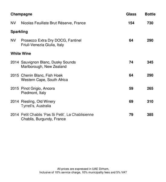 Menu at Hibiki Karaoke Lounge, Hyatt Regency Dubai pub & bar, Dubai, Al ...