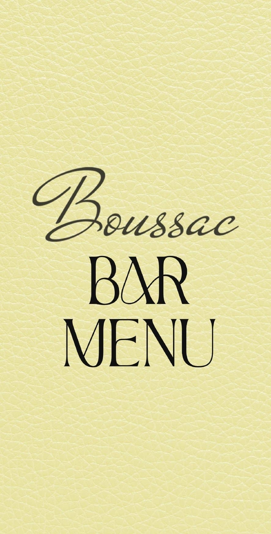Menu of Boussac, Punjabi Bagh, New Delhi