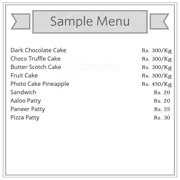 Grover's - The Baker Shop Menu - Zomato