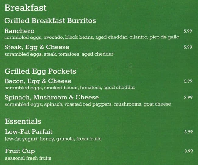 Freshii Menu, Menu for Freshii, Downtown, Dallas - Urbanspoon/Zomato
