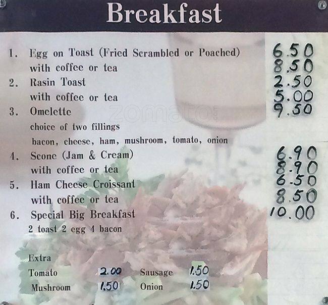 Menu at Florence Street Sandwich Bar, Mentone