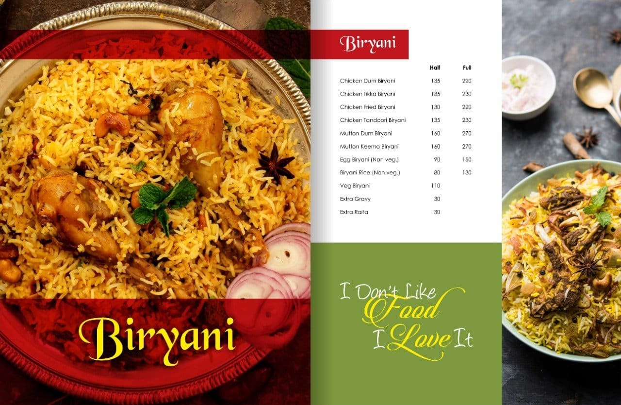 Menu of Biryani Bay, Miyan Baza, Gorakhpur