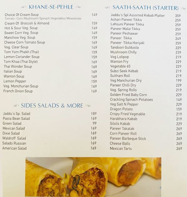 Menu of Jaddu's Food Field, Kotecha Nagar, Rajkot