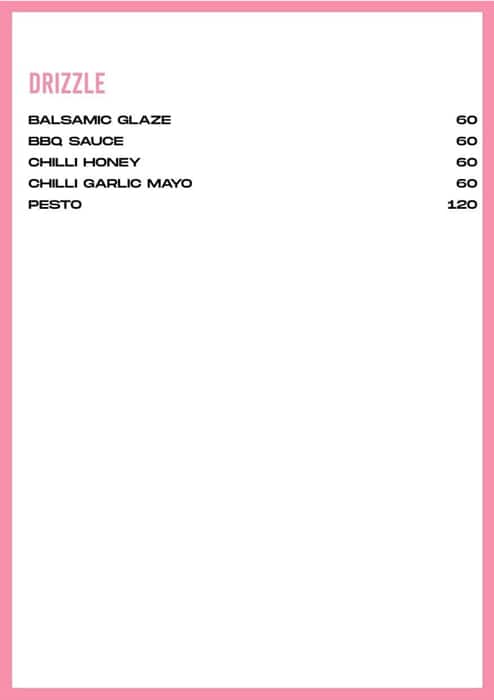 Menu of Holy Doh!, Basavanagudi, Bangalore