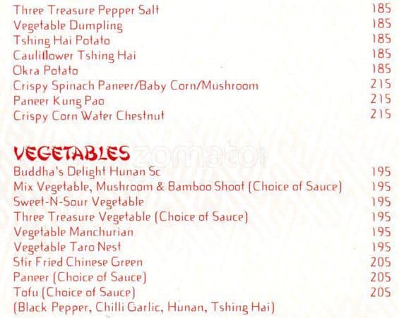 Menu at Atria Mall, Mumbai, Dr. Annie Besant Road