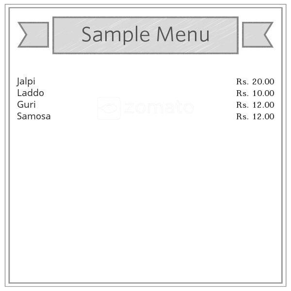 Menu at Samosa Corner, Bengaluru, Ward no. 3