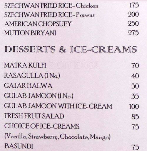 Menu at Spice Route, Bengaluru, 8