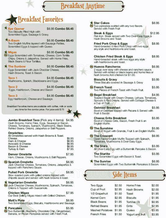 Star Seeds Menu, Menu for Star Seeds, Cherrywood, Austin - Urbanspoon ...
