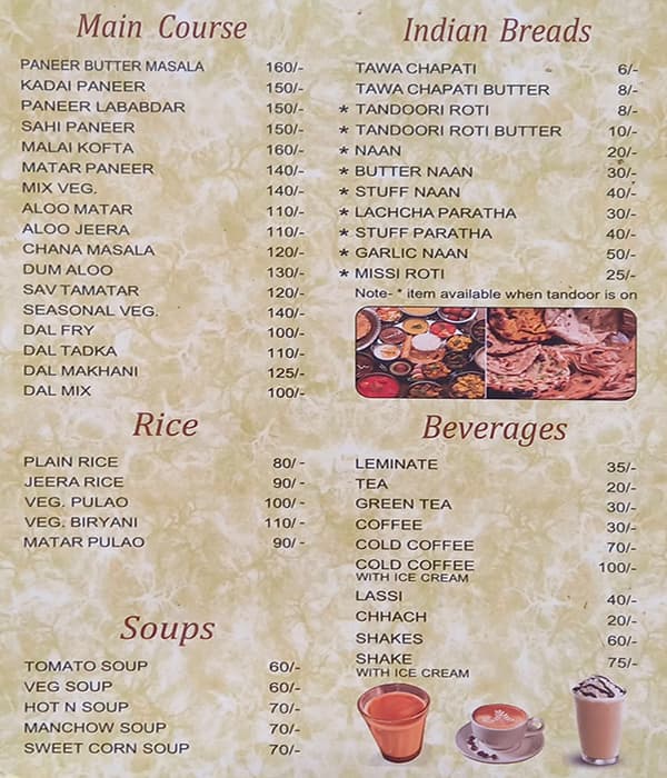 Menu at Kaleva sweets and Restaurant (Banquet hall available), Jaipur, 136