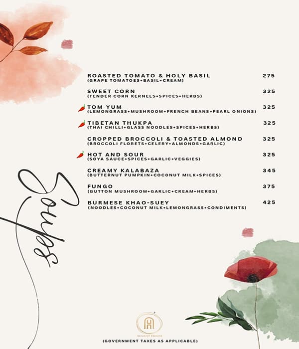 Menu of August House, Vaishali Nagar, Jaipur
