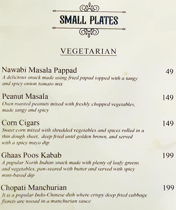 Menu of Pegs N Bottles Premier, Church Street, Bangalore