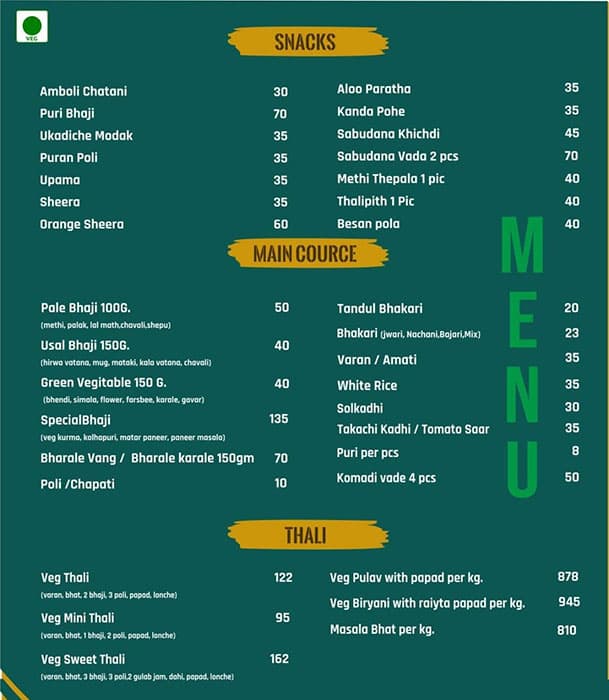 Menu of Hotel Malvani, Dombivali West, Thane