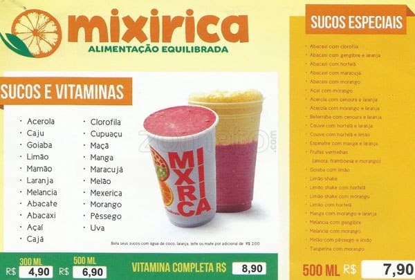 Mixirica Menu, Menu de Mixirica, Centro, Osasco - Zomato Brasil