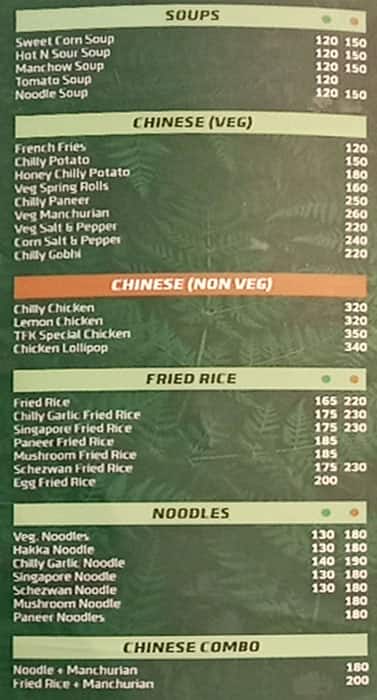 Menu of The Friends Kitchen, Sector 135, Noida