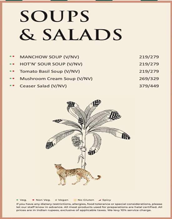 Menu of Zazu Cafe & Restaurant, Greater Kailash 3 (GK3), New Delhi