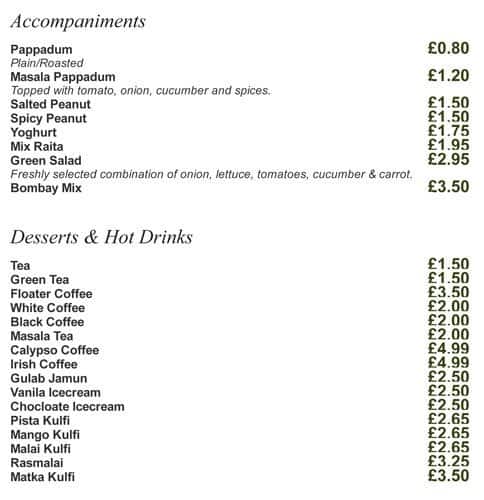 Menu at Golden Sip restaurant, Harrow, 500 Northolt Rd
