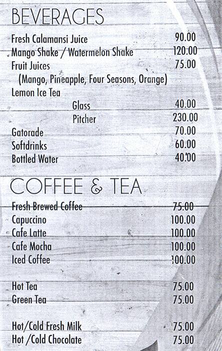 Menu at FLOW Restaurant And Events Place, San Juan