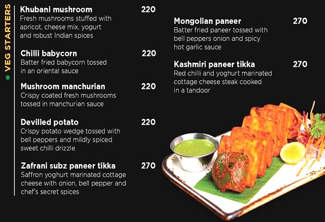 Menu at House of Commons, Bengaluru, 1st Floor