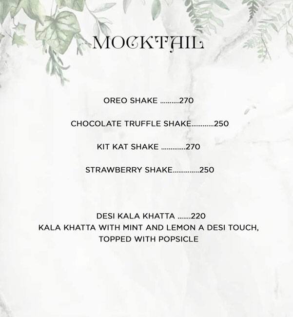 Menu at Rustic Rays, Gandhinagar