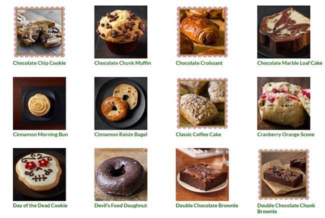 Menu at Starbucks cafe, Austin, West US