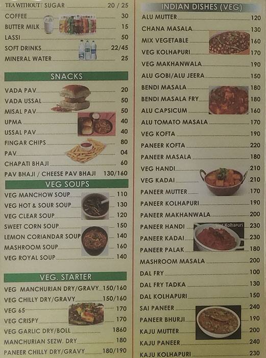 Menu of Biryani Kebabs Chillies, Borivali East, Mumbai
