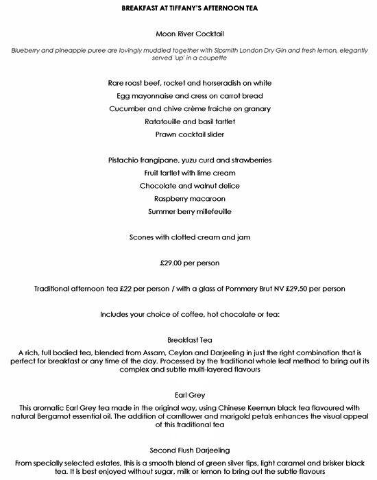 Menu at Brumus - Haymarket restaurant, London