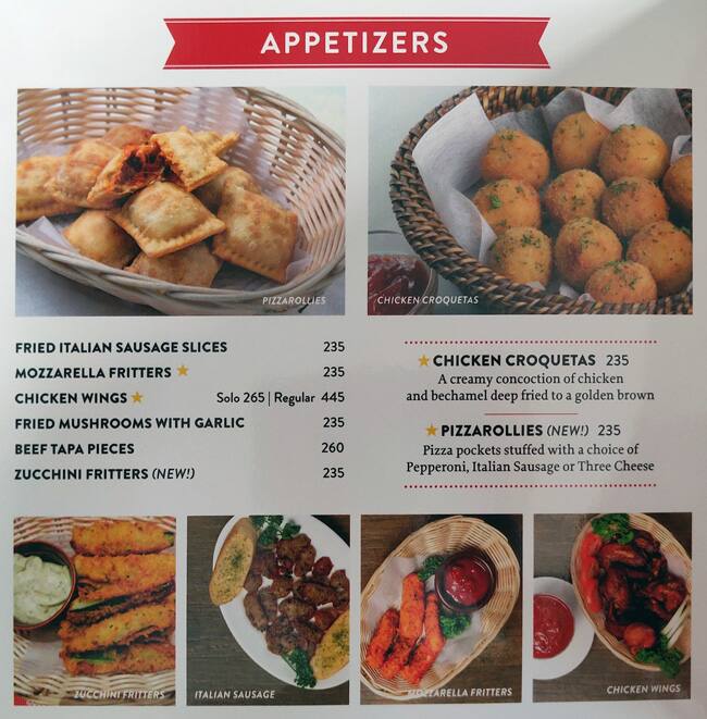 Di' Mark's Pizza Menu, Menu for Di' Mark's Pizza, Malate, Manila ...