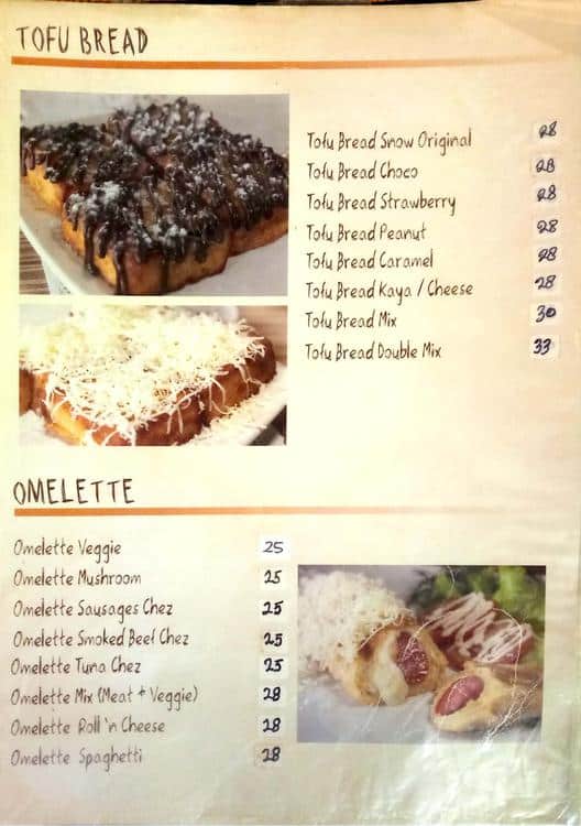 Menu at Cooking Mama restaurant, West Jakarta, VQ3J+C9V