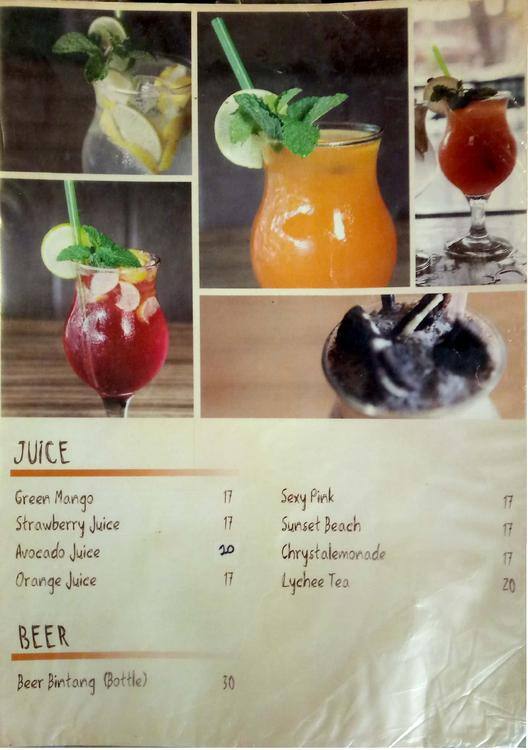 Menu at Cooking Mama restaurant, West Jakarta, VQ3J+C9V