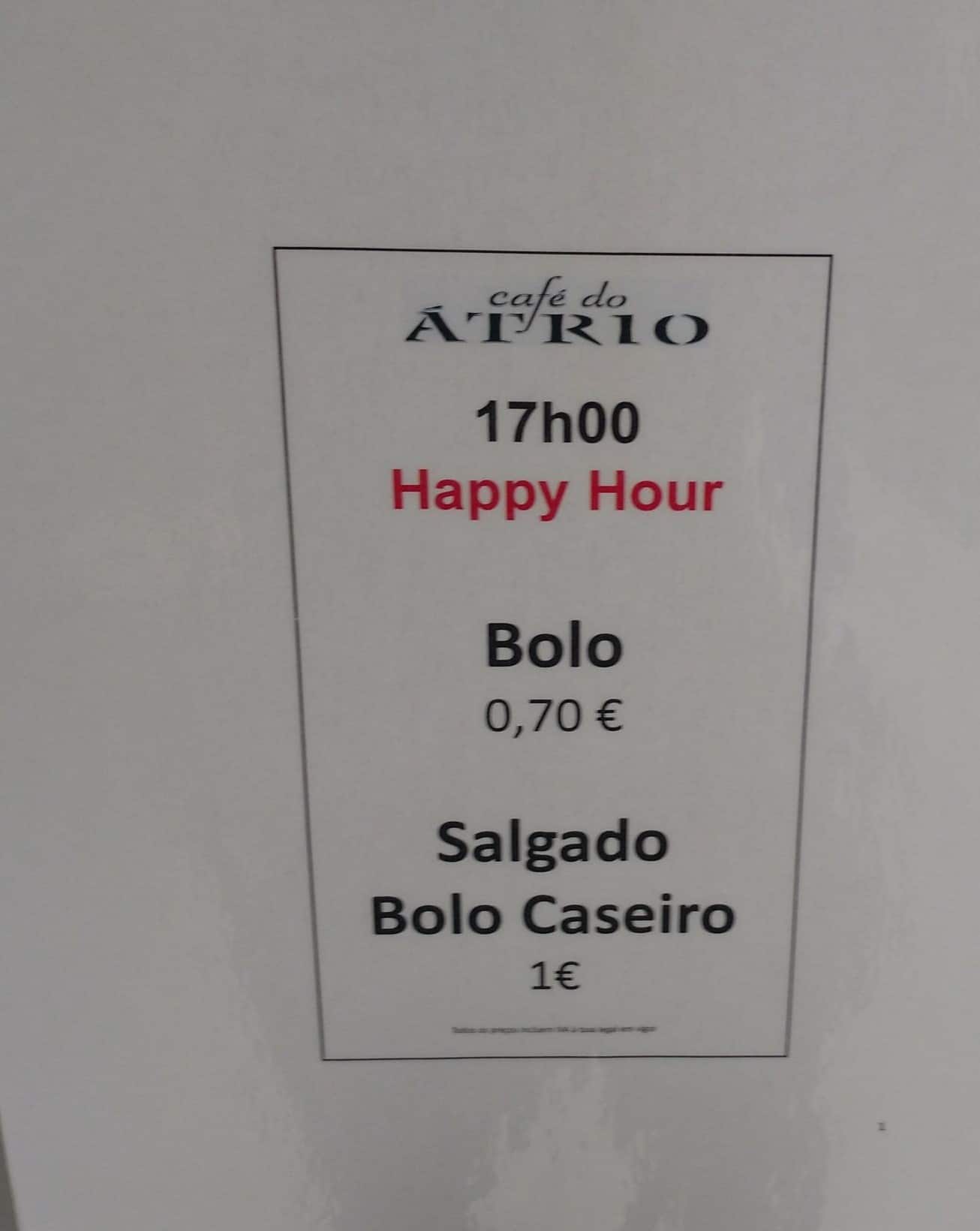 Menu at Café do Átrio, Carnaxide